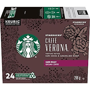 Starbucks Caffe Verona K-Cups, 24 Count