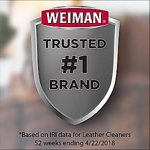 Weiman Leather Cleaner and Conditioner for Furniture - 12 Ounce - 2 Pack - Ultra Violet Protection Help Prevent Cracking or Fading of Leather Couches, Car Seats, Shoes, Purses