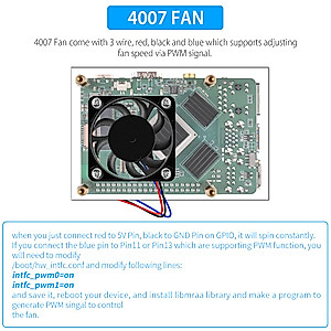GeeekPi Rock Pi 4 Model SE Starter Kit with Rock Pi 4 SE 4GB Single Board Computer, Rock Pi 4 SE Case, Rock Pi 4 SE 4007 PWM Fan with Speed Control and Rock Pi 4 SE Heatsinks