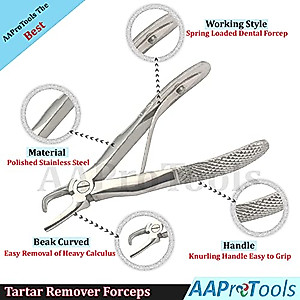 Tartar Remover Forceps Small Size 4½" Dental Veterinary Dog PET Canine A+ Quality