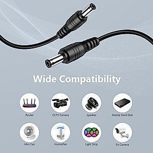 Waysse 5V 2A Power Adapter, 5V 2A Power Supply Adapter, 5V 2A AC Adapter 100V-240V AC Power Adapter Wall Charger for TV Box, Camera, Speaker,Router & More DC 5V Devices