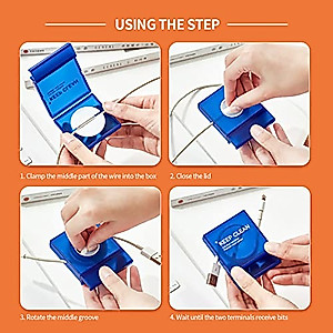 Headphone, Earbud and Charging Cable Winder and Organizer Perfect for Wrapping Earbuds and Cords for Travel and Organization,It's Also a Versatile Phone Holder,2-Pack (2-Pack Blue)