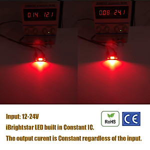 iBrightstar Newest 9-30V Extremely Bright 211-2 212-2 578 Festoon LED Bulbs Error Free 1.61" 41mm for Interior Map Dome Lights and License Plate Courtesy Lights, Red