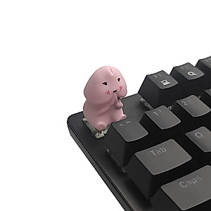Backboon Hand-Customized Interesting and Creative Gaming Keycaps for Cherry MX Switches Mechanical Gaming Keyboard (Little Dingding4)