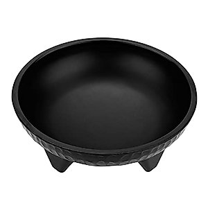 G.E.T. MOJ-803-BK Black 26 oz. Molcajete Bowl, Break Resistant Dishwasher Safe Melamine Viva Mexico Collection (Pack of 12)