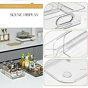 Pull-Out Decorative Tray 15.3x7.1 Inches, Clear Tray for Bathroom Dresser Counter Countertop,Dispenser Plate Serving Trays Pedestal Tray for Perfume,Cosmetics,Jewelry,Makeup,Skincare Organizer