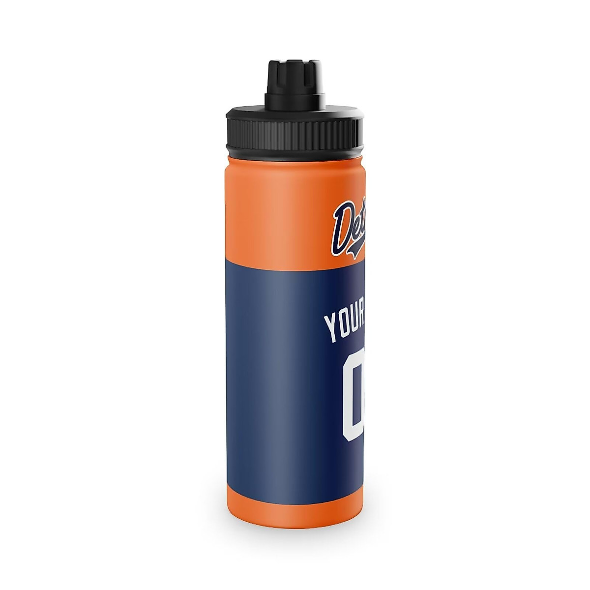 INAOO Detroit Tumbler Coffee Cup 18 oz Custom Name Number for Men Women Youth Gifts