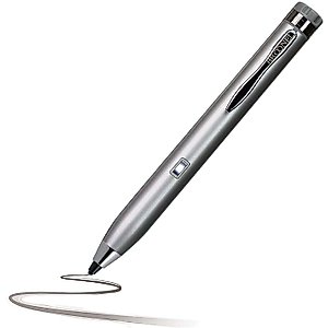 Broonel Silver Fine Point Digital Active Stylus Pen - Compatible with Lenovo ThinkPad X1 Yoga Gen 8 14" Laptop