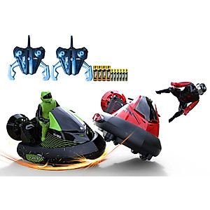 Think Gizmos Bump 'n Eject Bumper Cars – Multiplayer - 2 x 2.4Ghz Remote Control Toy Cars and Remotes for Boys & Girls Aged 6 7 8 9 10 and Up