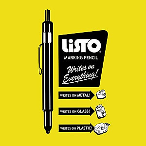 Listo 162 Marking Pencils Refill - RED, Box of 72, Grease Pencils/China Marking Pencils/Wax Pencils