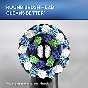 Oral-B GENIUS X Electric Toothbrush with 3 Oral-B Replacement Brush Heads and Toothbrush Case, Black