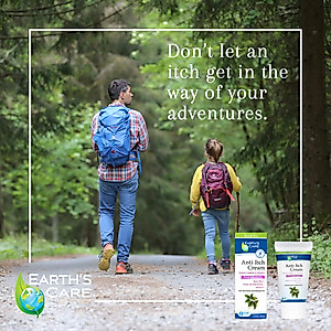 Earth's Care Anti Itch Cream - Extra Strength - Soothes Sunburns, Rashes and Minor Skin Irritation 2.4 OZ (3 Tubes)