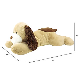 Animal Adventure | Sqoosh2Poof Giant, Cuddly, Ultra Soft Plush Stuffed Animal with Bonus Interactive Surprise - 44" Dog