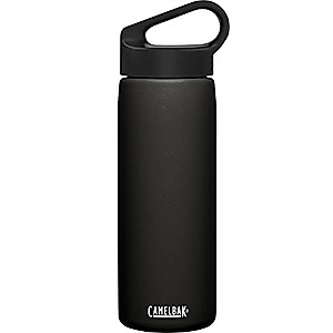 CamelBak Carry Cap Bottle - Vacuum Insulated Stainless Steel - Easy Carry, 20oz, Black