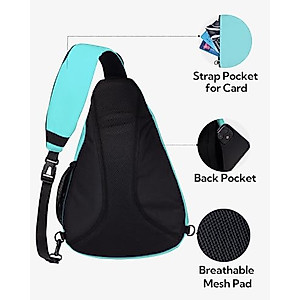 WATERFLY Sling Bag Crossbody Backpack: Over Shoulder Daypack Casual Cross Chest Side Pack