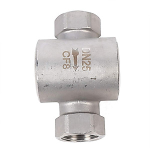 Sight Water Flow Indicator with Plastic Impeller, 1" NPT Female Thread Stainless Steel 304 Sight Water Flow Indicator
