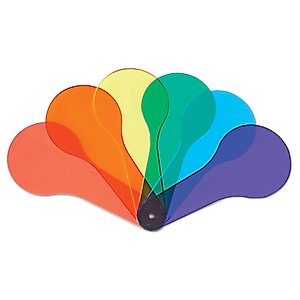 Learning Resources Color Paddles - Set of 18 Paddles, Grades PreK/Ages 3+ Preschool Science for Kids, Classroom Supplies,Back to School Supplies,Teacher Supplies