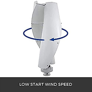 SZYARA Low Noise Wind Turbine Generator, 12V 24V 48V 12000W Wind Turbine Generator with Mppt Controller for Home Garden Use,220v
