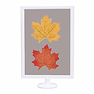 4x6 Double Sided Standing Picture Frames,4 Pack Vertical Photo Frames with Inserts and Base,2 Sided Table Menu Display Stand Frame for Display Restaurant Signs,Wedding Table Numbers (White)