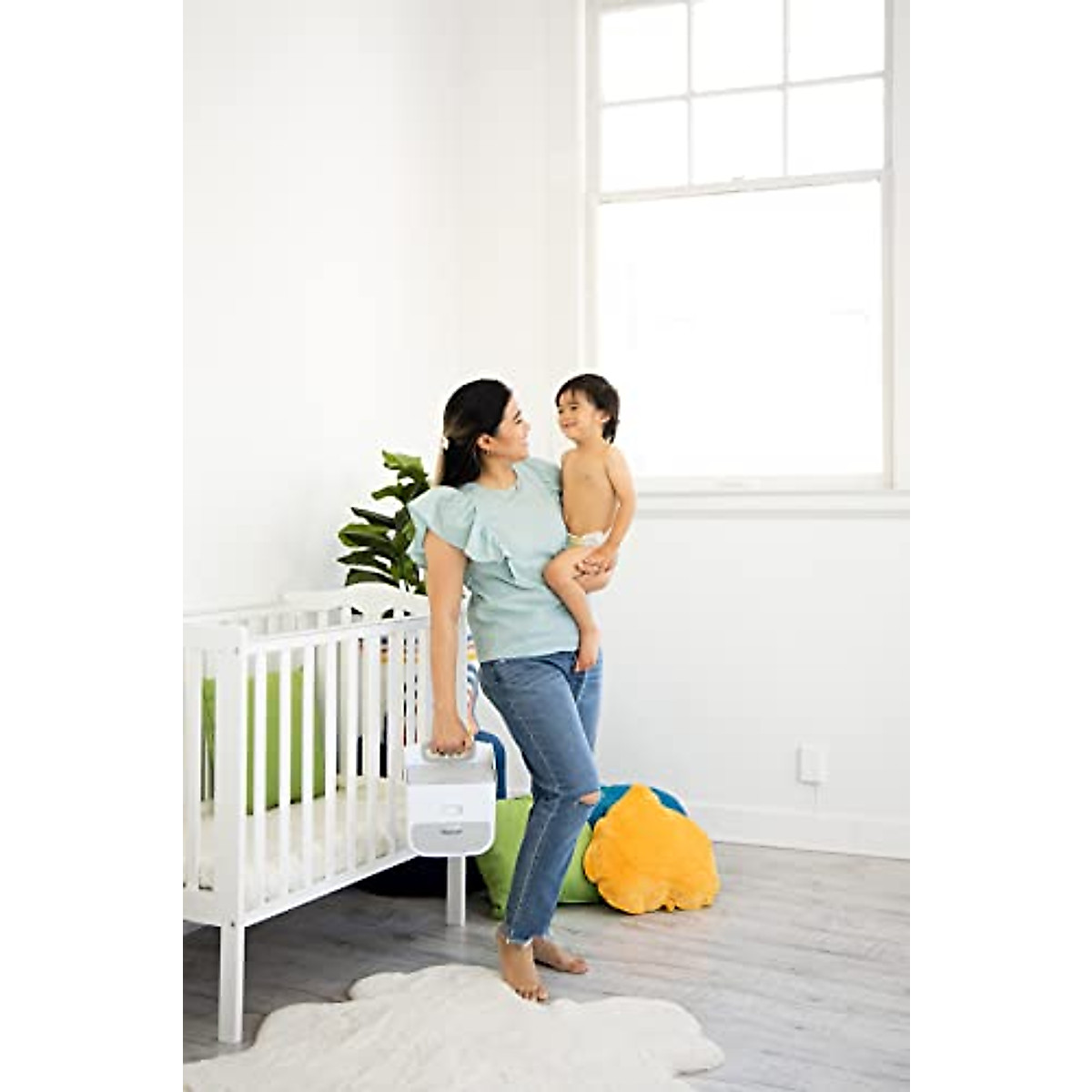 Ubbi Portable Diaper Changing Station Diaper Storage Caddy Organizer with Folding Changing Mat, Stores Baby Diapers, Wipes and Baby Accessories, Gray