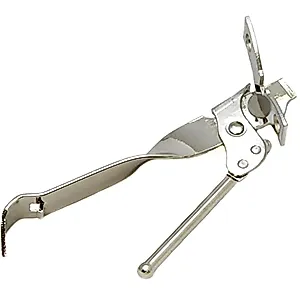 Chef Craft Select Can Opener with Tapper, 6.5 inches in length, Nickle Plated