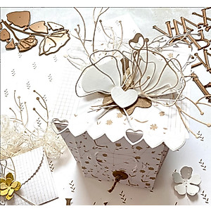 Lapoo Metal Cutting Die for Scrapbooking, 3D Backgrounds Frame New Cutting Dies DIY Album Card Making Decor Paper Craft Metal Die Cuts Party Wedding Decorations (Lotus Leaf A 4.8 x 3.6 in)