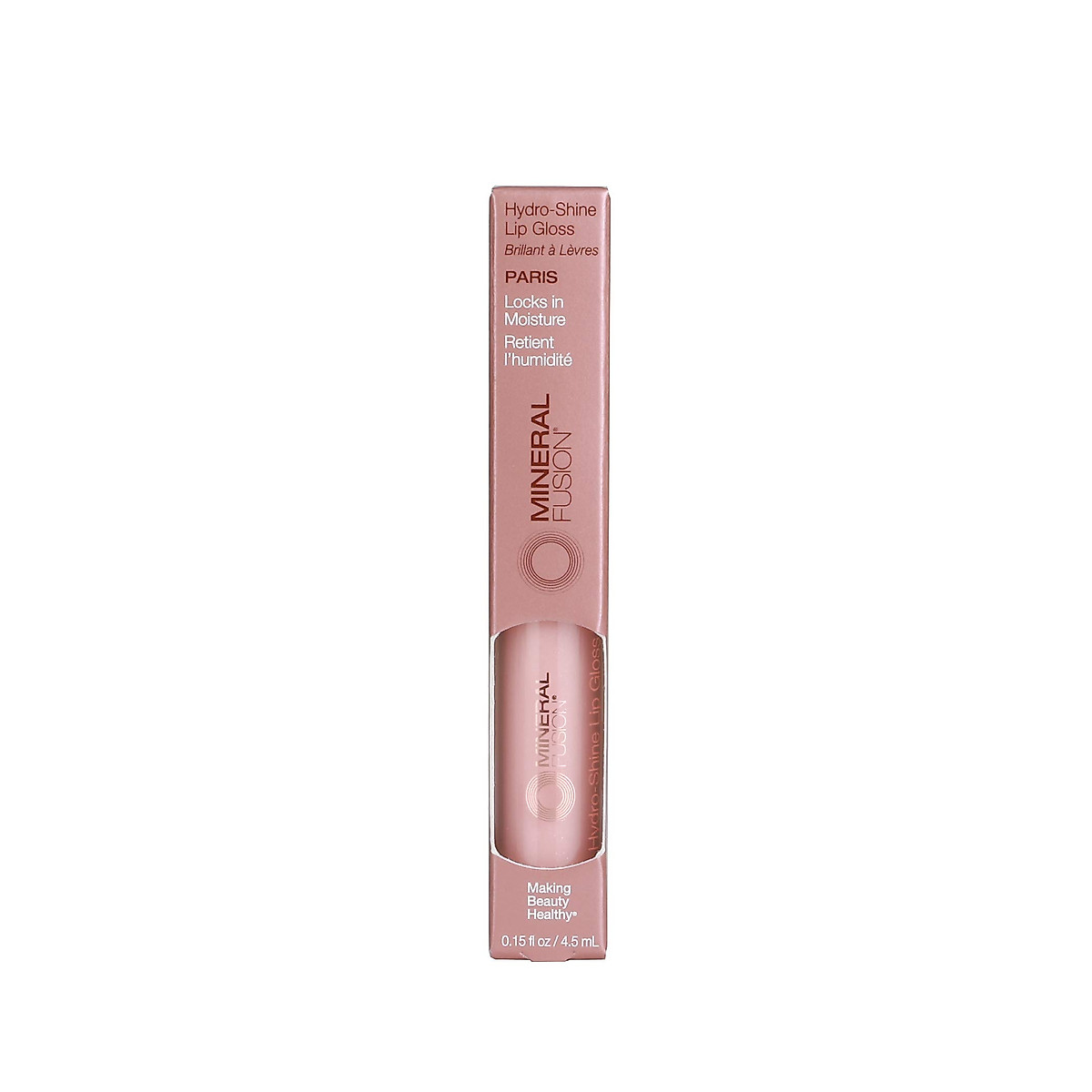 Mineral Fusion Hydro-Shine Lip Gloss, Paris, 0.15 Ounces