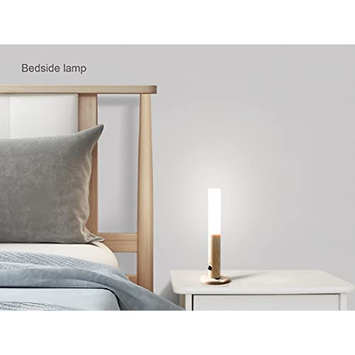 Seeloon Motion Sensor Night Lights Magnet Body Sensor Hallway Night Lights Rechargeable Led Light Portable Stairway Night Lights Wooden Wall Sconce Battery Operated Wall Sconces (Ash Wood)