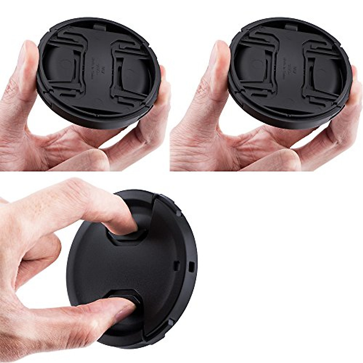 49mm Front Lens Cap Cover with Deluxe Cap Keeper for Canon EOS M50 M5 M6 Mark II M200 M100 with Kit Lens EF-M 15-45mm f/3.5-6.3 is STM, for Canon R50 R10 with RF-S 18-45mm Lens & More 49mm Lenses