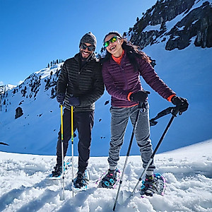 Eddie Bauer Men's Microlight Down Hooded Jacket, Black, Medium