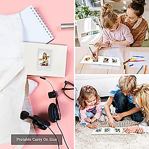 Photo Album with Writing Space for Fujifilm Instax Mini Camera, Polaroid Camera, 64 Pockets Instax Photo Album Polaroid Photo Albums Book for Fujifilm Instax Mini 11 9 8 40 Evo Instant Camera, White