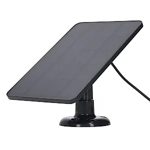 4W Solar Panel Kit, Monocrystalline Battery Charger with Micro USB Interface, Portable High Efficiency Solar Charger for RV Marine Boat Off Grid System, for Camera (Black)