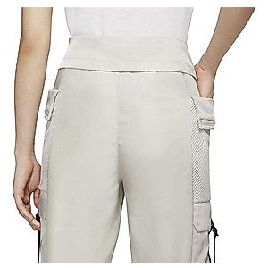 Nike Women's Jordan Woven Utility Pants (XX-Large, Beige/Oreowood Brown)