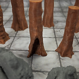 Extruded Gaming Redwood Trees Set 2