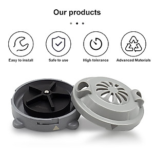 Pedicure SPA Chair Part Magnetic Head (4 pin) Replacements for LURACO Pedicure Chairs Parts - BF-004 Spa Jet Parts with Propeller and Cap Included