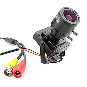 Vanxse CCTV 960H 1000TVL HD Mini Spy Security Camera 2.8-12mm Varifocal Lens Indoor Surveillance Camera