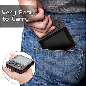 HAndPE Handheld Game Console, Retro Super Mini Game Player 500 Classical FC Games 3-Inch Color Screen Support for Connecting TV & Two Players 1020mAh Rechargeable Battery Present for Kids and Adult