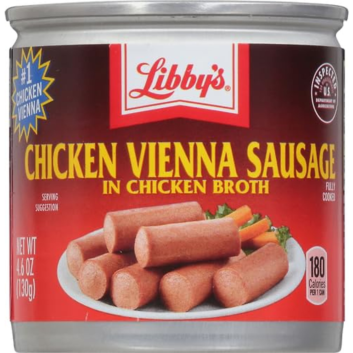 Libby's Chicken Vienna Sausage in Chicken Broth, Canned Sausage, 4.6 OZ