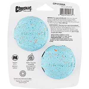 Chuckit! Medium Rebounce Ball 2.5", 2 Pack, Blues & Purples (20320)