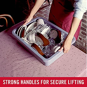 Rubbermaid Commercial Products FG334900GRAY Standard Bus/Utility Box, 4.625 Gal, Gray