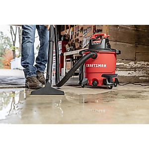 CRAFTSMAN CMXEVBE17590 9 Gallon 4.25 Peak HP Wet/Dry Vac, General Purpose Portable Shop Vacuum with Attachments