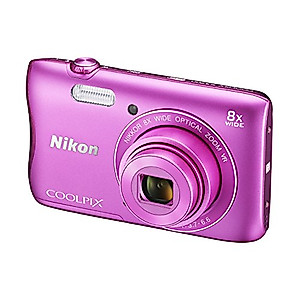Nikon COOLPIX S3700 Digital Camera with 8x Optical Zoom and Built-In Wi-Fi (Pink)