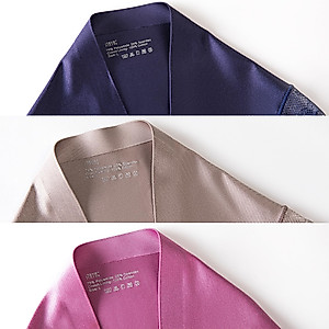 ITAYAX Sexy Lace Underwear for Women Frozen Silky Seamless Satin Full Panties with Silky Tactile Touch S-3XL (3 piece hipster panties)