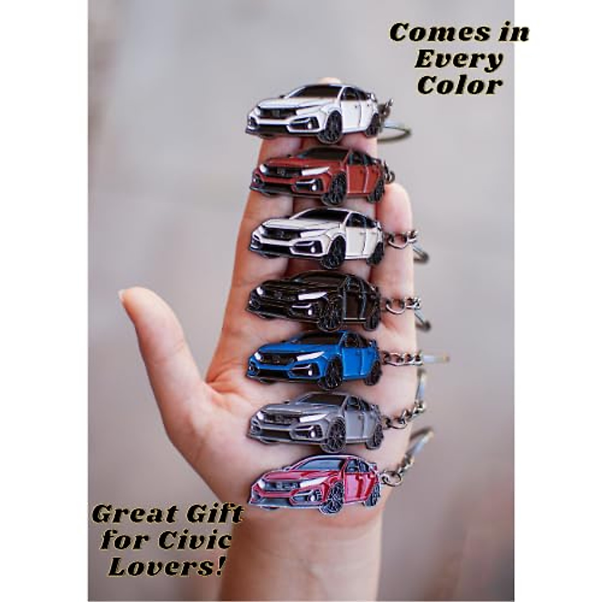 Great Car Keychain - Goes Great with Keys, Accessories Compatible with Civic