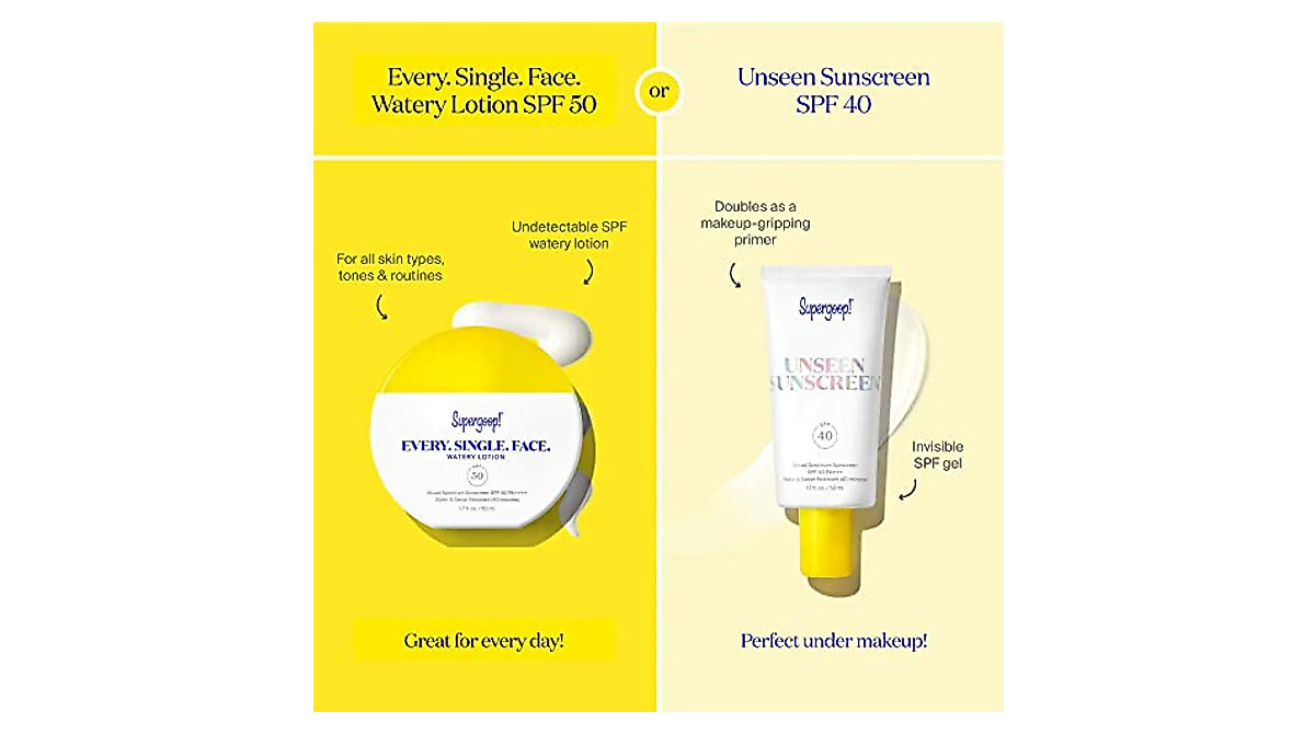 Supergoop! Watery Face Sunscreen SPF 50 | No White Cast