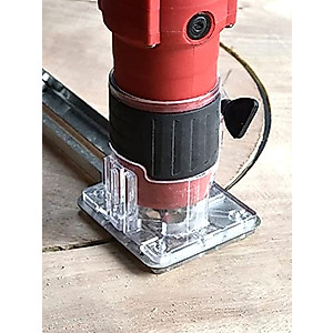 FUYGRCJ- Compact Router Bracket Wood Palm Router Tool Base Hand Trimmer Woodworking Jointer Cutting Palmming Base Electric Trimming Bracket for Slotting Trimming Carving 65mm Trimming Machine
