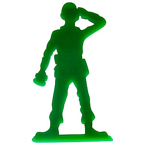 Set of 18 Army Men Acrylic Green Wall Decorations for a Kid's Toy Story Room or Andy's Room Nursery