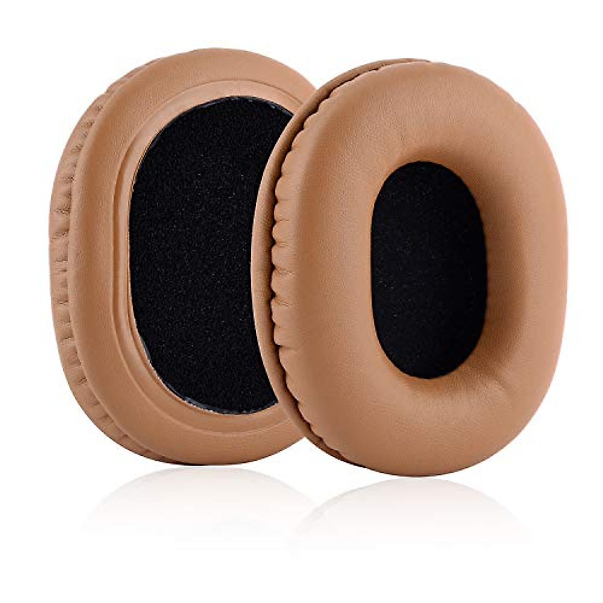 JECOBB Replacement Earpads for Audio-Technica ATH M50X M40X M30X M20X Professional Studio Monitor Headphones with Protein Leather & Memory Foam Ear Cushions (Brown)