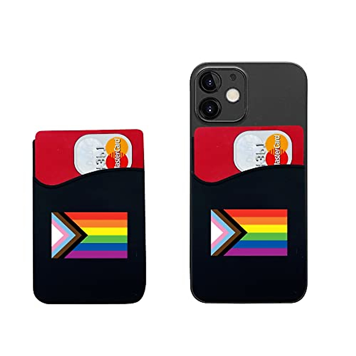 Daniel Quasar Silicone Cell Phone Wallet Holders - Phone Wallet - Stick on Wallet - Perfect for LGBTQ Accessories, Gay Stuff, LGBTQ Events, Pride Month, Promotional Events and Gift-Giving - 25 Wallet Holders