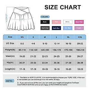 FireSwan Crossover Athletic Shorts for Women 2 in 1 Flowy Running Shorts with Pockets Spandex Butterfly Workout Tennis Skorts Pink